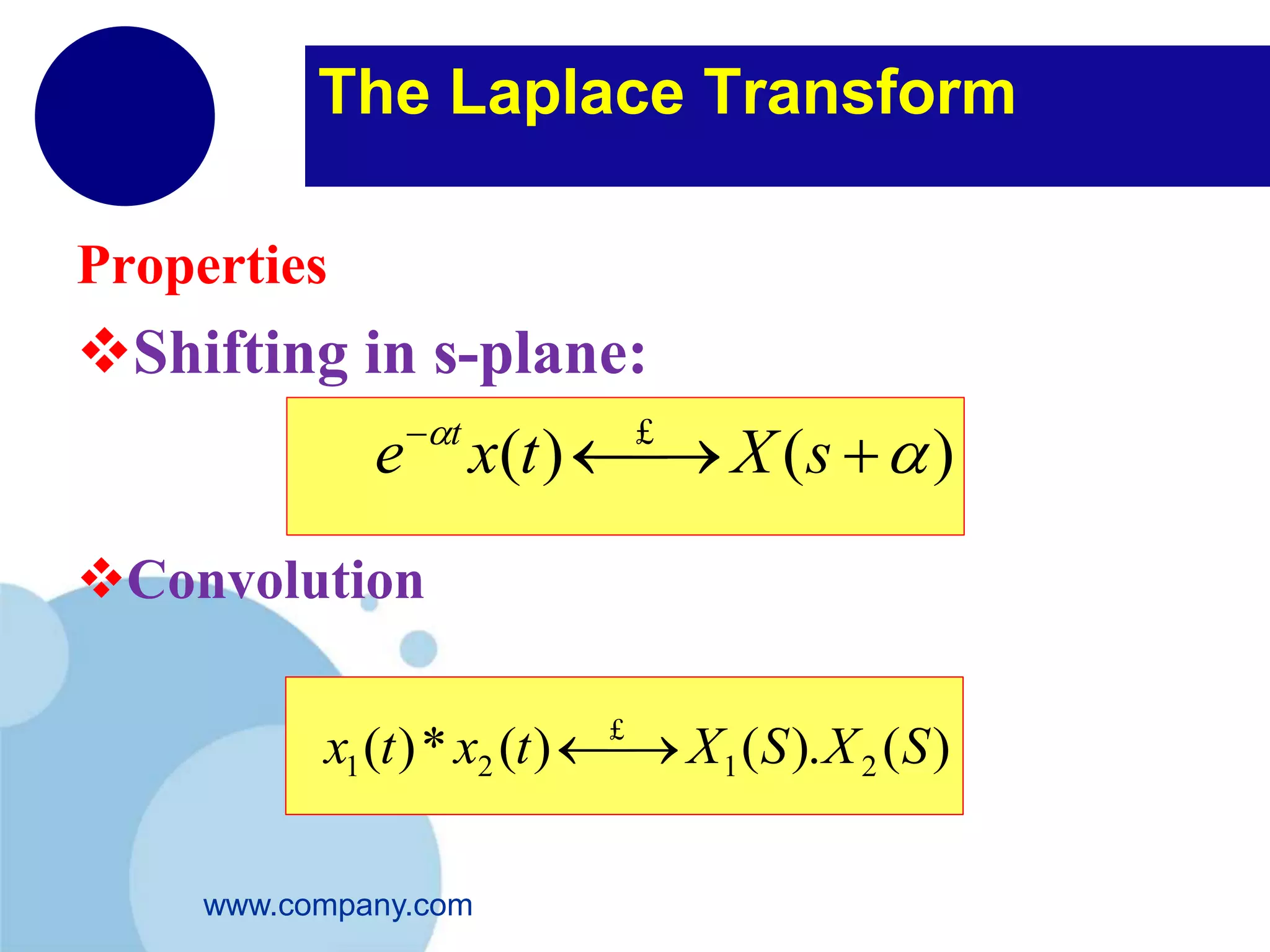 CHAPTER LAPLACE TRANSFORM [Được lưu tự động].pptx