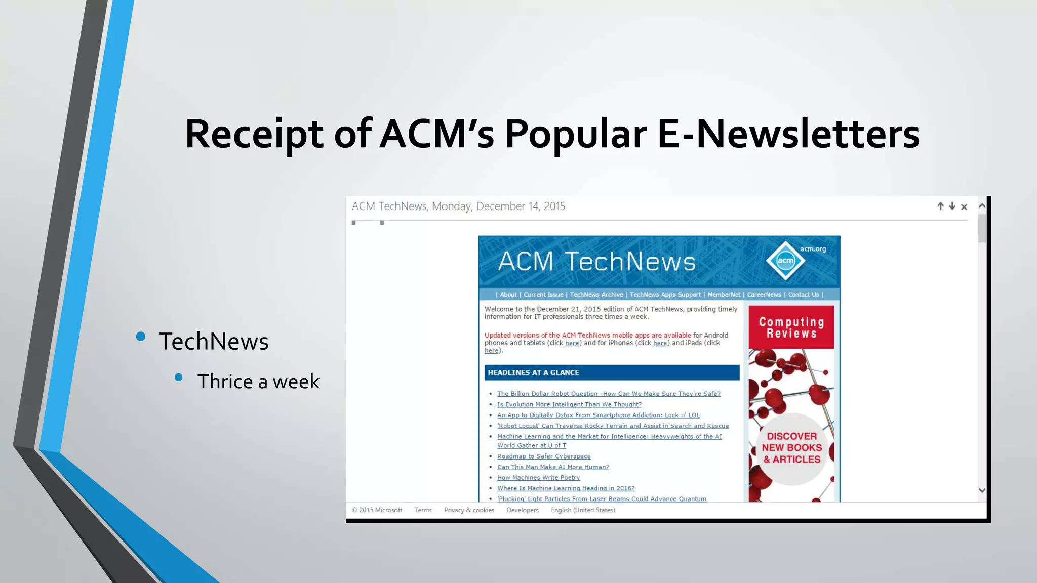 ACM Chapter member benefits | PPTX