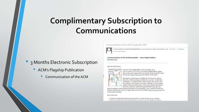 ACM Chapter member benefits | PPTX