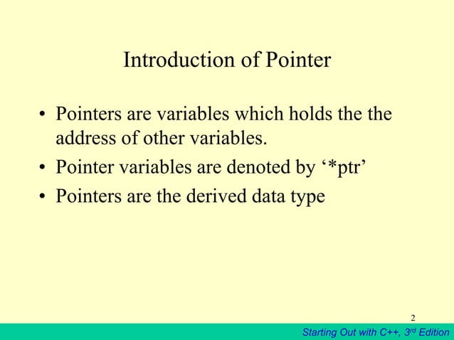 Pointer | PPT
