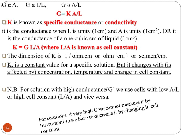 Conductometry | PPT | Chemistry | Science