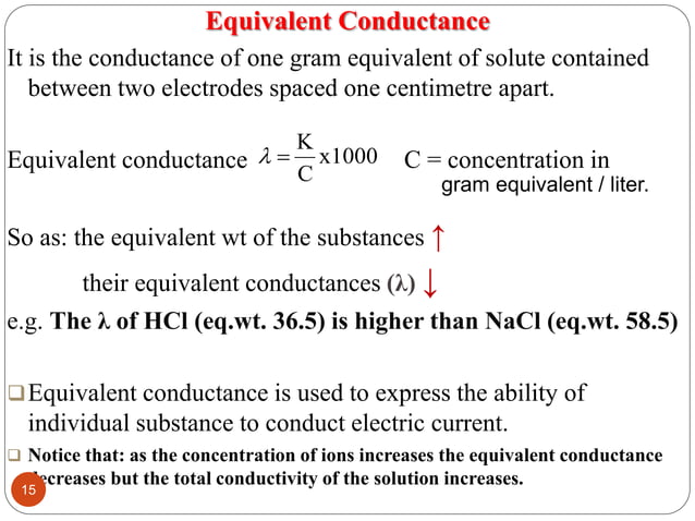 Conductometry | PPT | Chemistry | Science