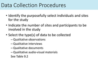 Chapter Nine Qualitative Methods | PPTX
