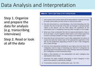 Chapter Nine Qualitative Methods | PPT