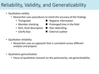 Chapter Nine Qualitative Methods | PPT