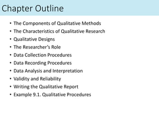 Chapter Nine Qualitative Methods | PPTX