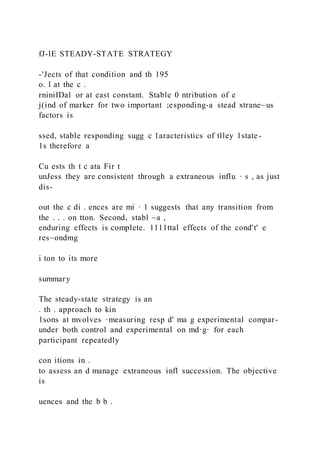 CHAPTER NINE Steady States and Transitions THE STEADY- | DOCX