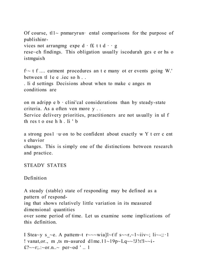 CHAPTER NINE Steady States and Transitions THE STEADY- | DOCX | Science