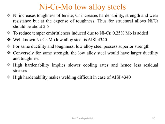 Chapter no 02 steels and alloy of steels | PPTX | Chemistry | Science