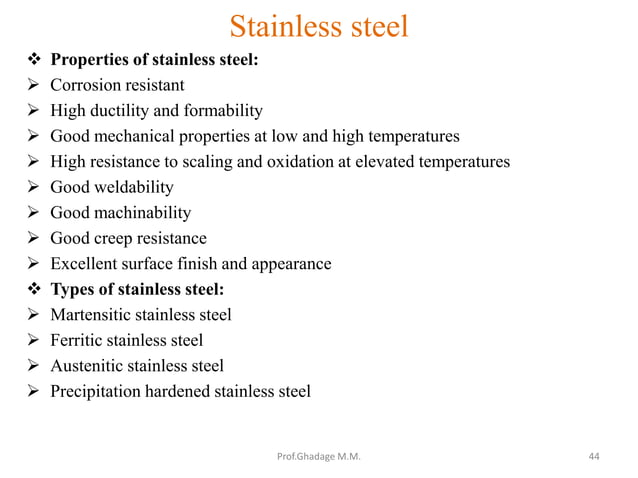 Chapter no 02 steels and alloy of steels | PPTX | Chemistry | Science