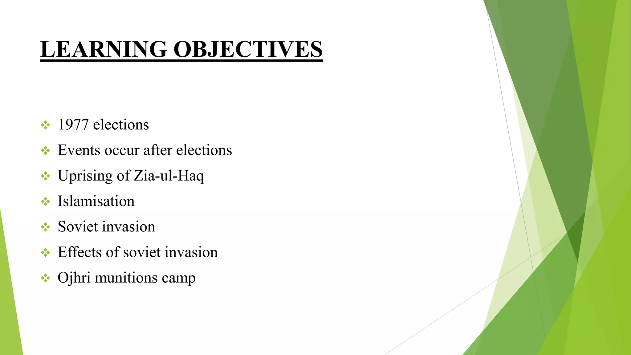 Zia ul Haq Regime | PPTX