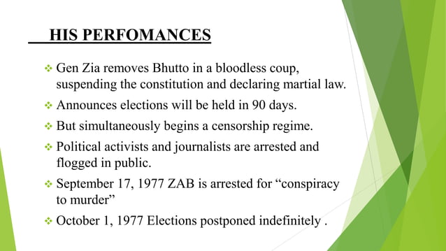 Zia ul Haq Regime | PPT