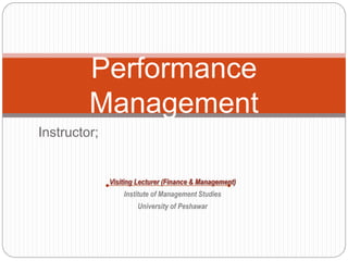 The Basics of Performance Management | PPT