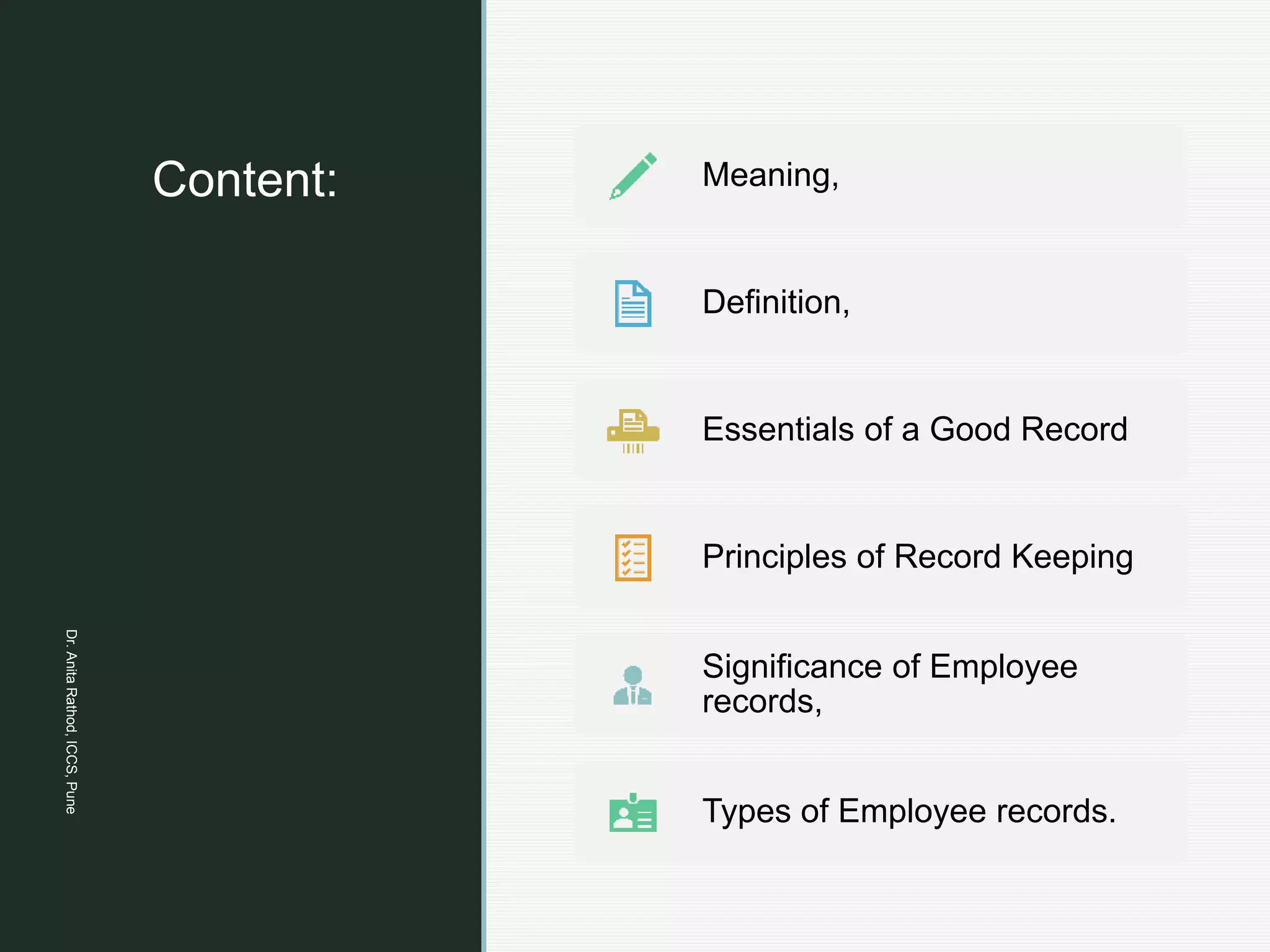 Employee/Personnel Record management | PPTX