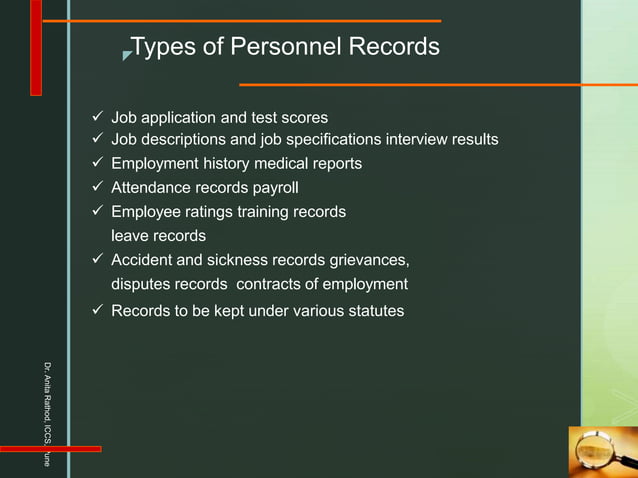 Employee/Personnel Record management | PPTX