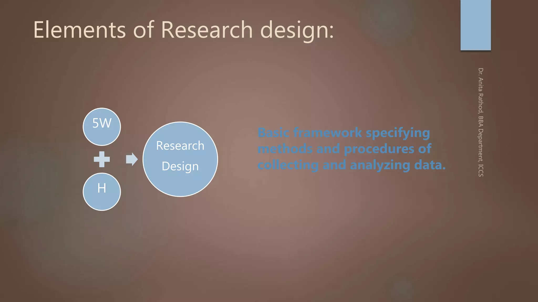 Research Design, Process of research with examples | PPTX