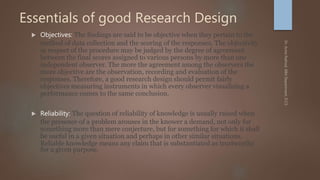 Research Design, Process of research with examples | PPTX | Science