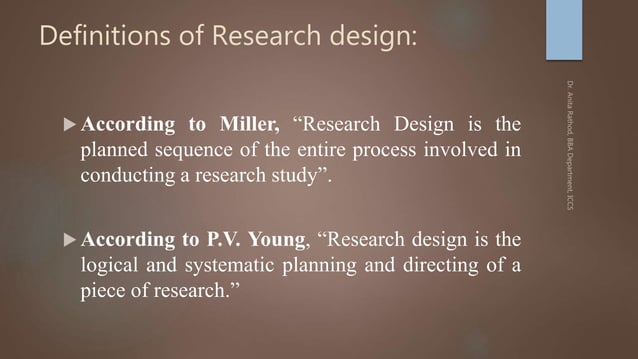 Research Design, Process of research with examples | PPTX | Science