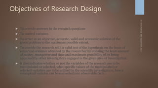 Research Design, Process of research with examples | PPTX | Science