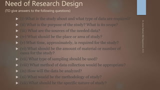 Research Design, Process of research with examples | PPTX | Science