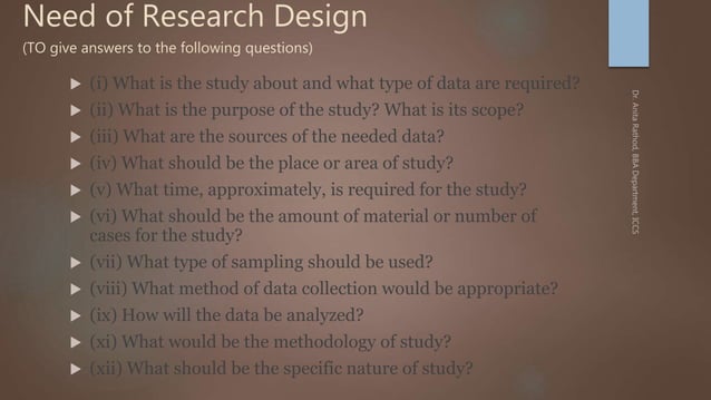 Research Design, Process of research with examples | PPTX | Science