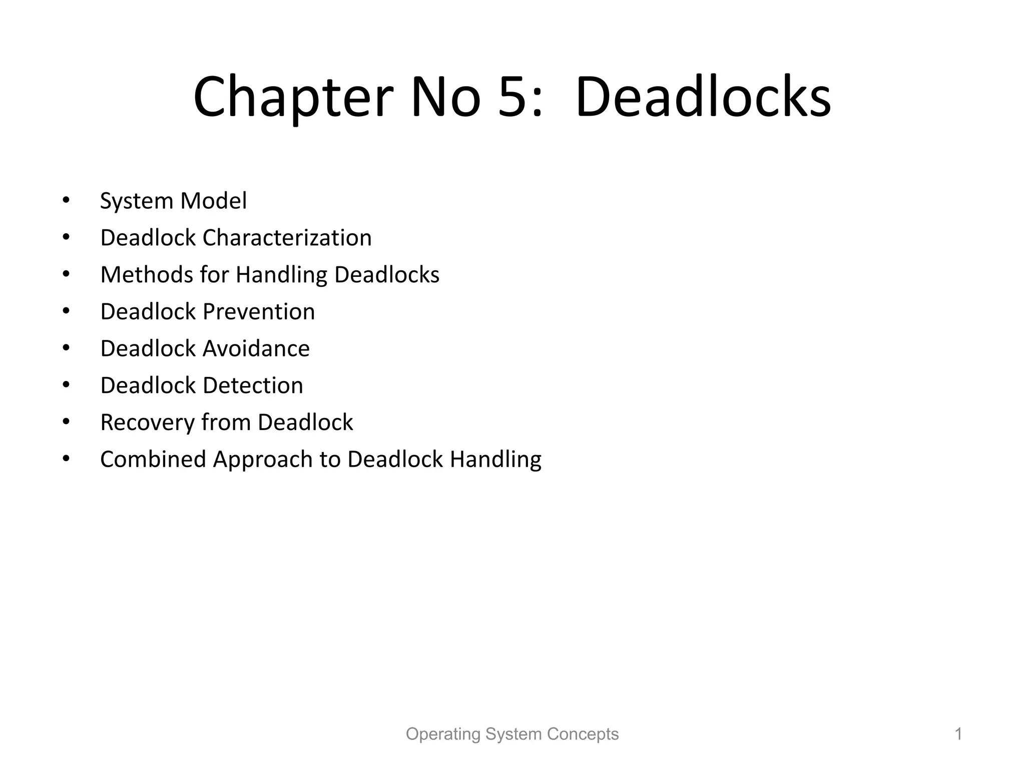 Deadlock in Real Time operating Systempptx | PPTX | Operating Systems | Computer Software and ...