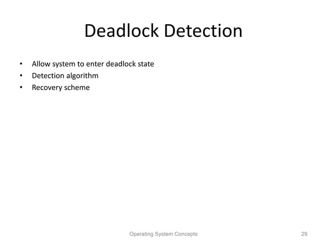 Deadlock in Real Time operating Systempptx | PPTX | Operating Systems | Computer Software and ...