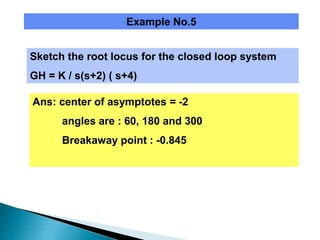 Chapter No. 8 Root Locus of control System | PPT