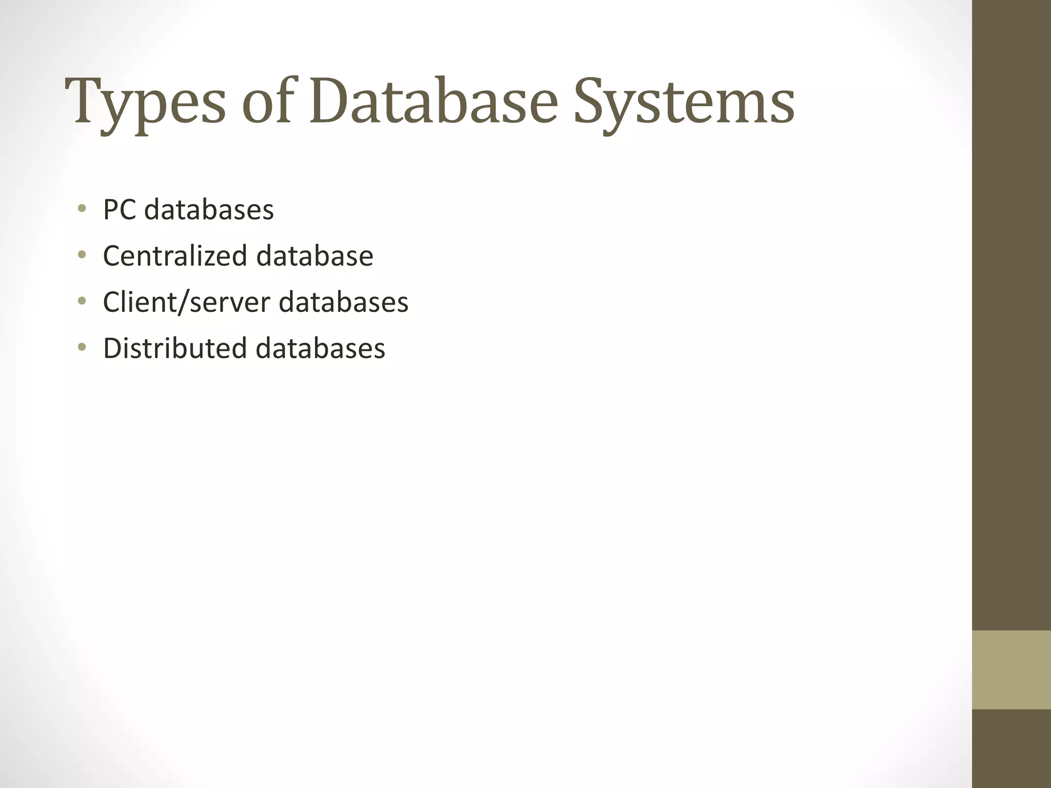 Introduction To Database Ppt 