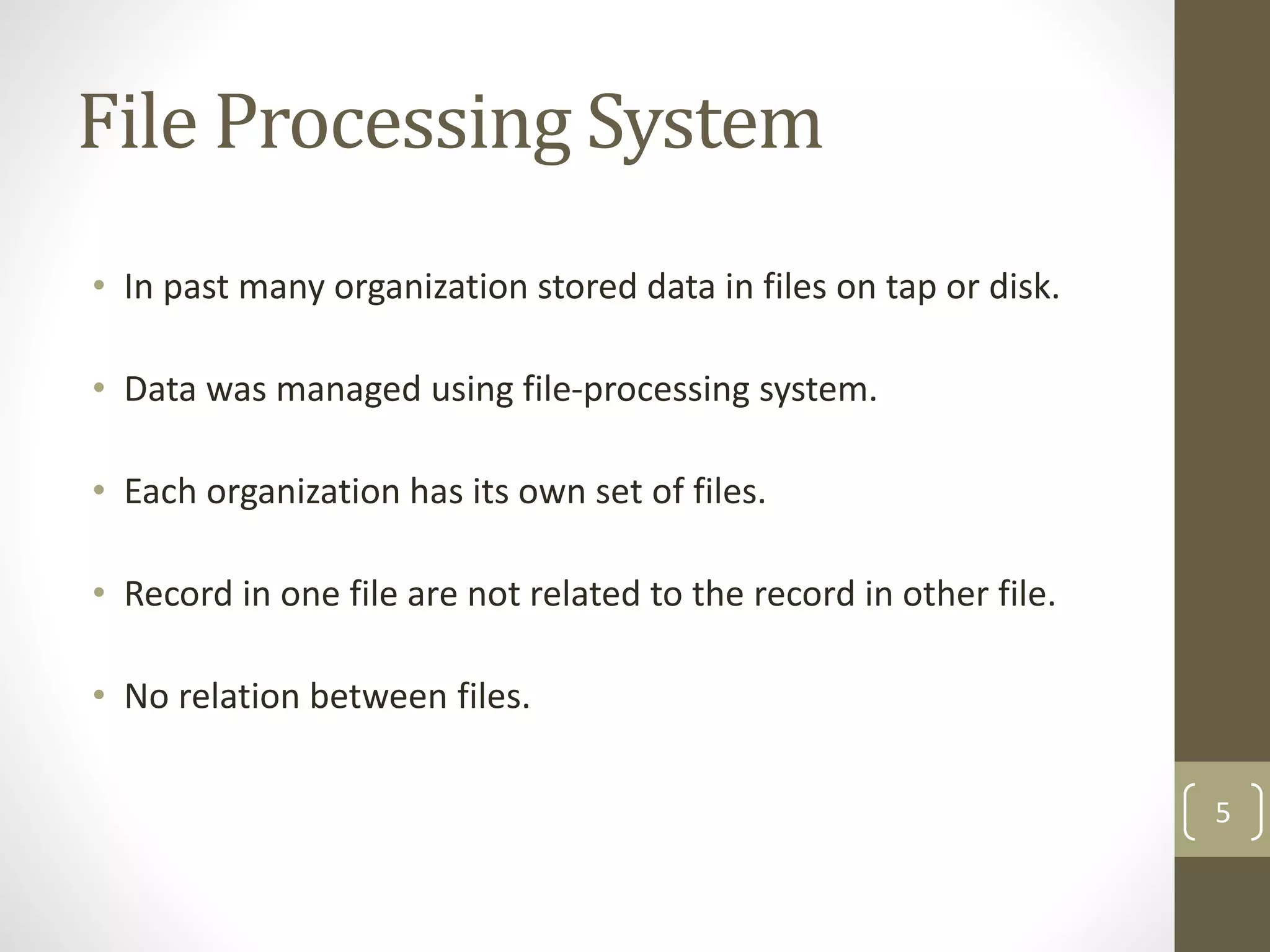 introduction to database | PPTX
