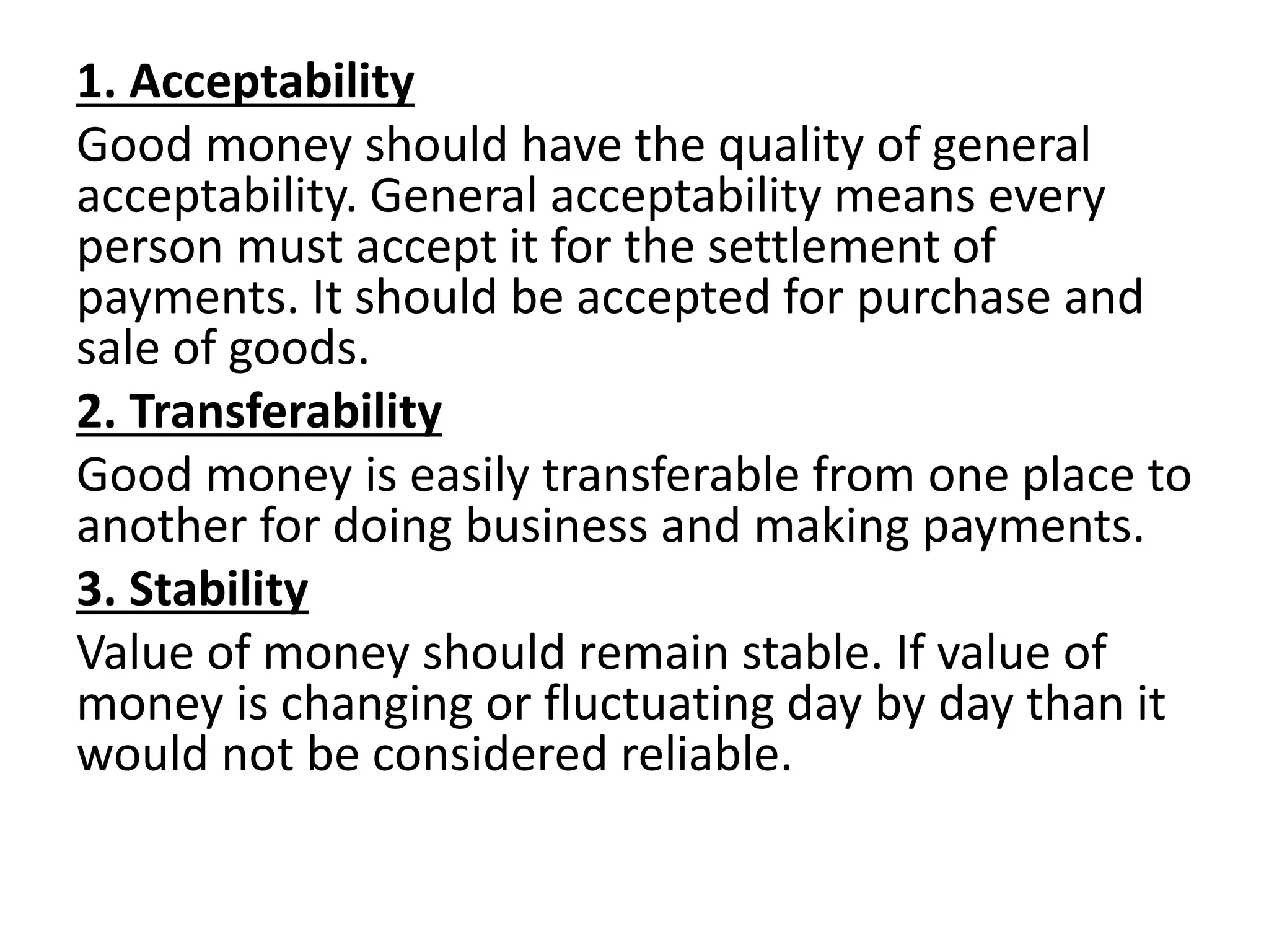 Chapter no 1 Nature and functions of money | PPTX