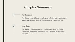 Introduction to Assembly Language (Chapter No 1) | PPTX
