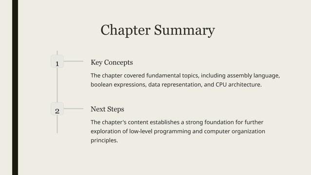 Introduction to Assembly Language (Chapter No 1) | PPTX
