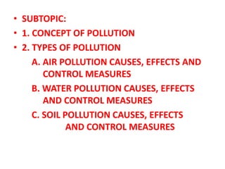 Chapter no 4 environmental pollution | PPTX