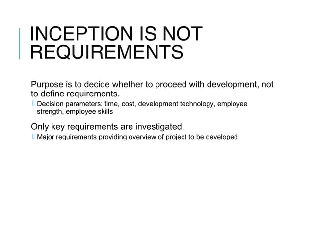 Chapter no 4 inception phase | PPT | Free Download