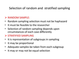 Chapter no 5 selecting sampl | PPTX