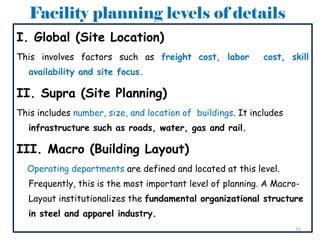FACILITY PLANNING | PDF