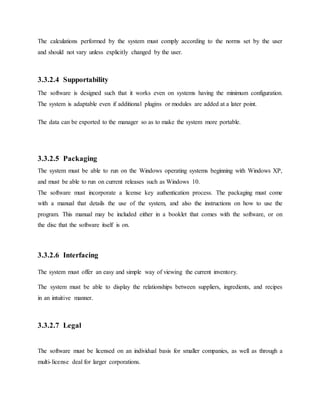 Salem University Restaurant Management System | DOCX