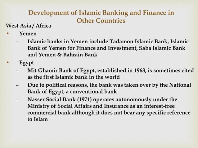 chapter one. introduction Islamic Banking Evolution.pptx | Business Banking & Finance | Business