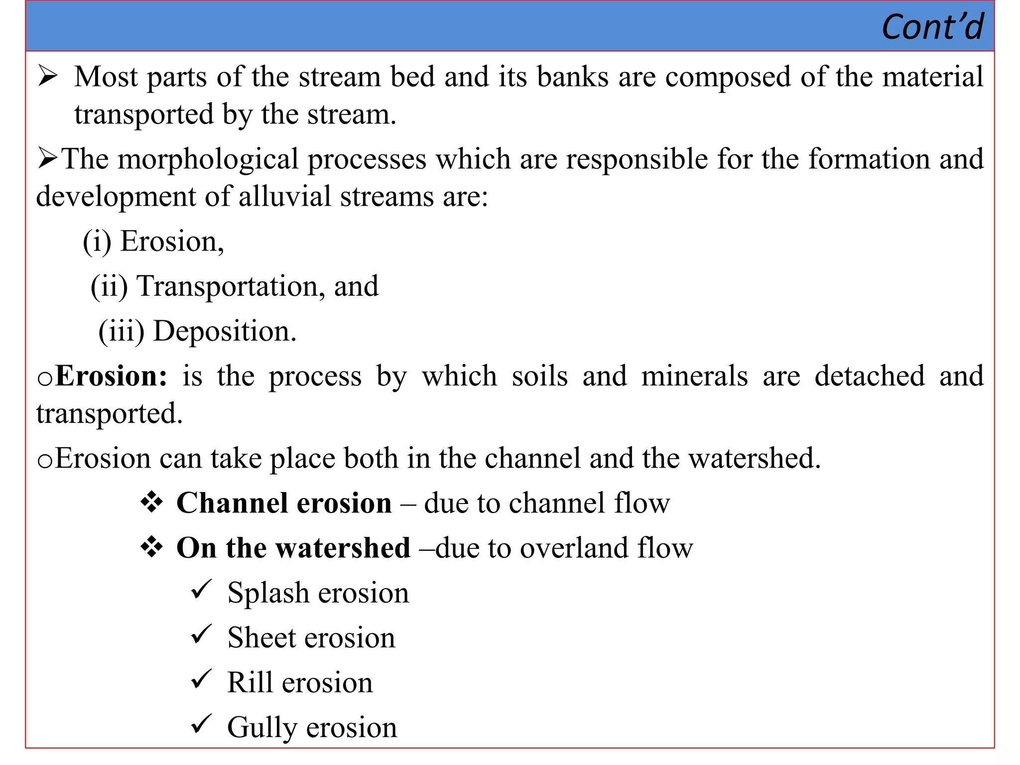 Chapter one. River morphology.pptx