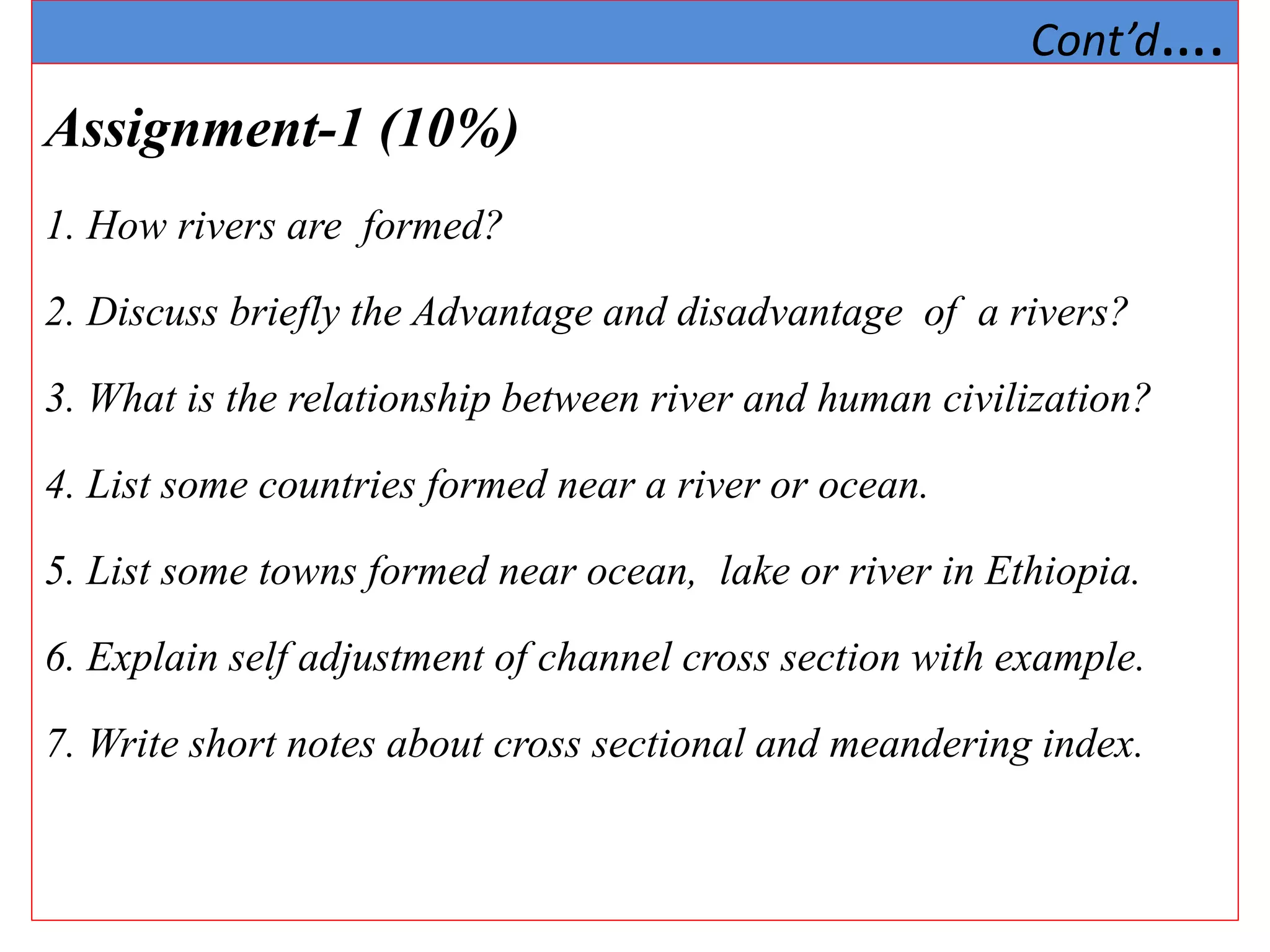 Chapter one. River morphology.pptx