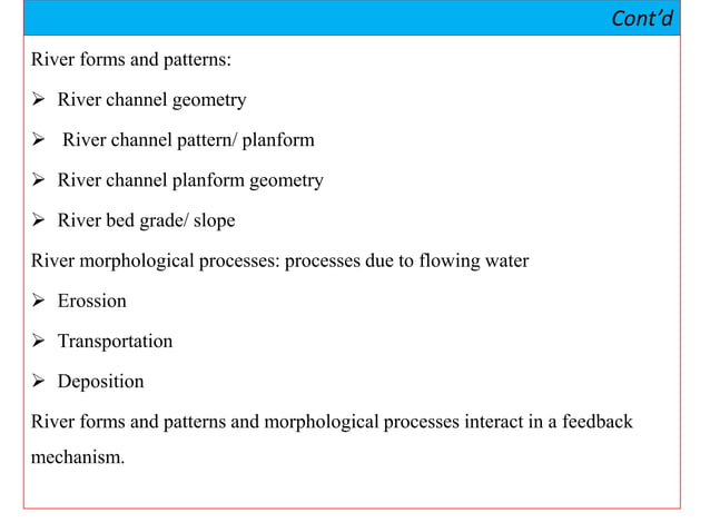 Chapter one. River morphology.pptx