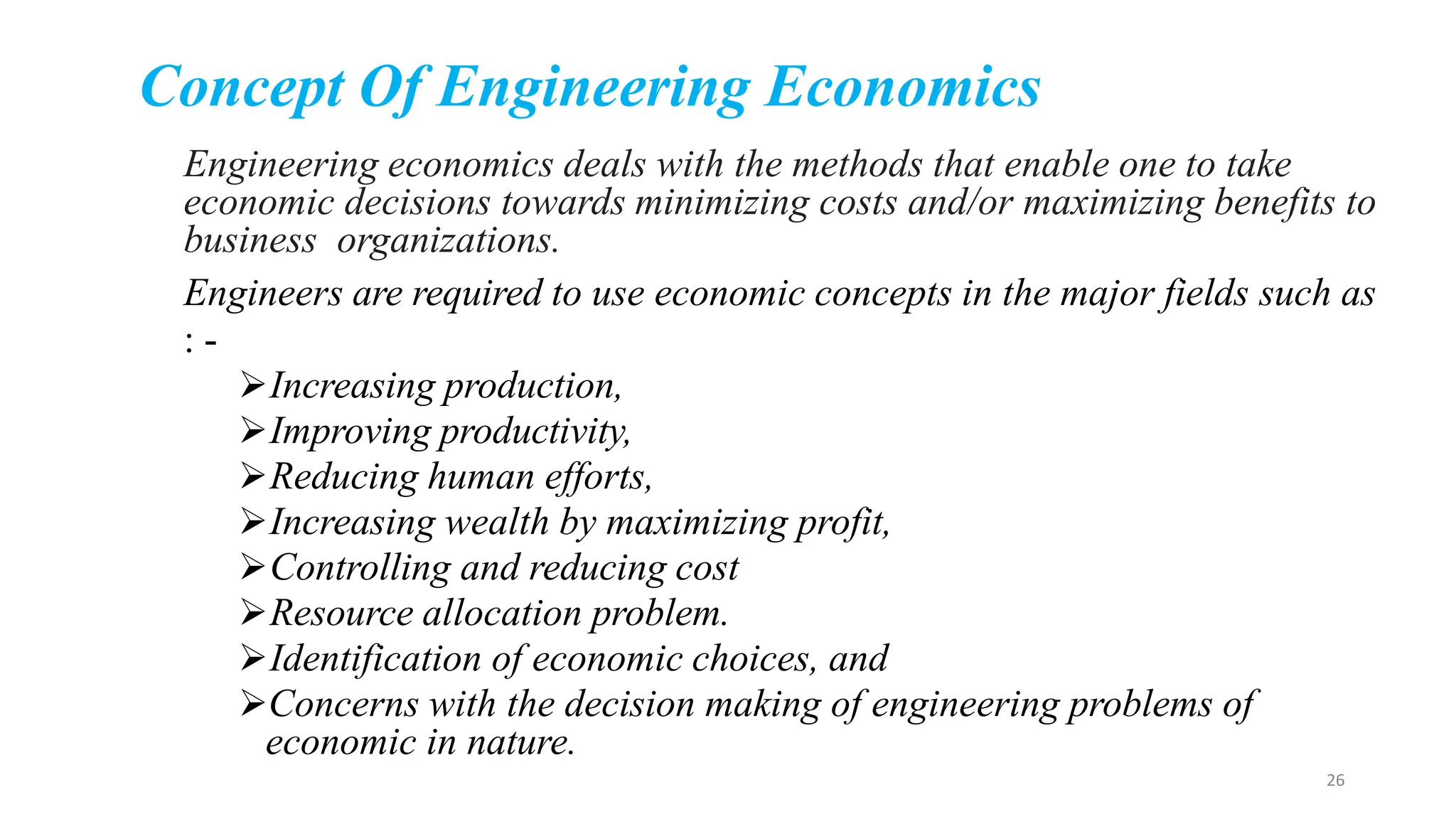 Chapter One:Basic principle of engineering economics PPT(pdf) | PDF