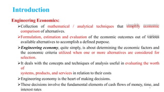Chapter One:Basic principle of engineering economics PPT(pdf) | PDF