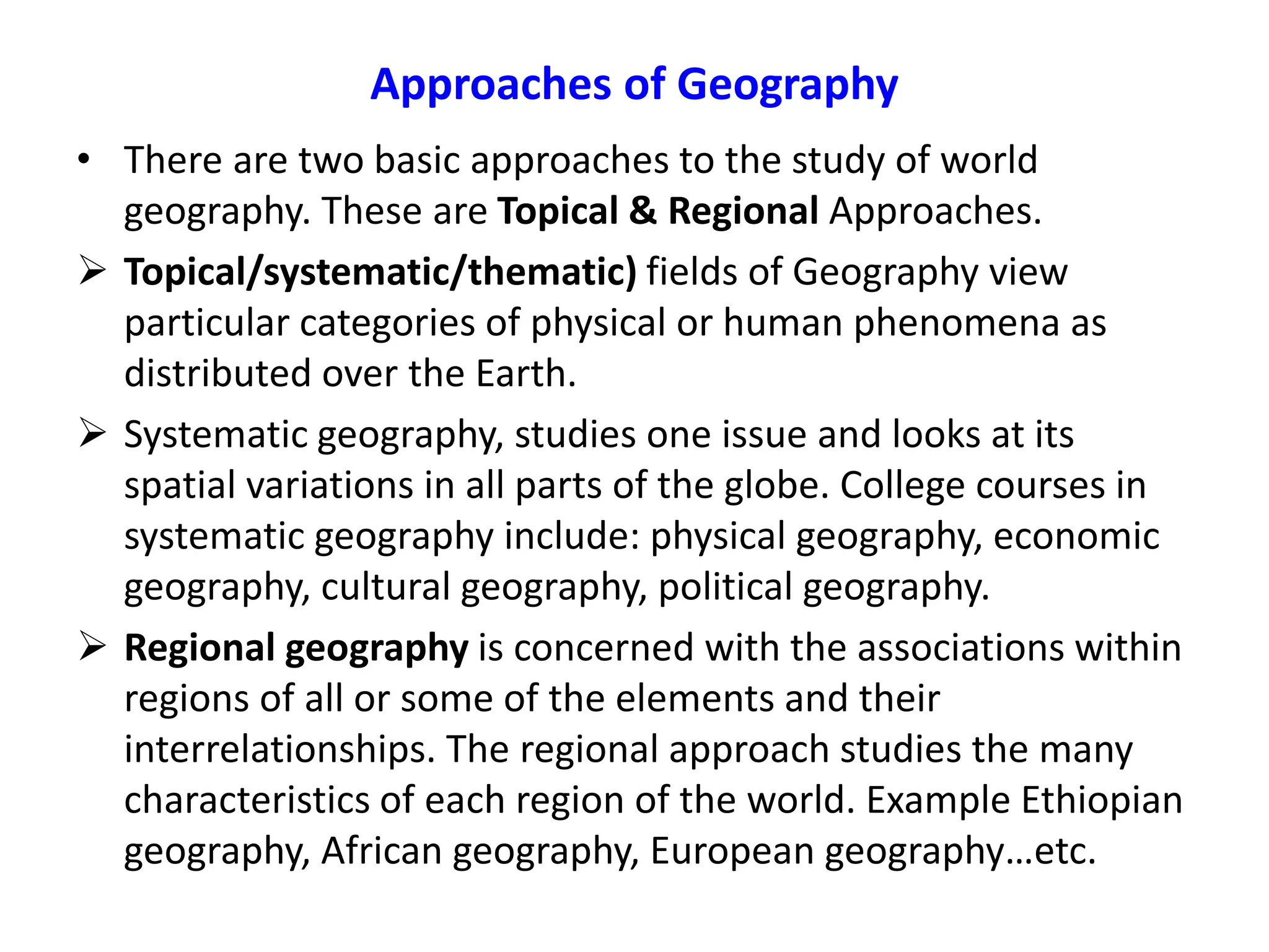 Geography of Ethiopia and the Horn: Chapter One.ppt
