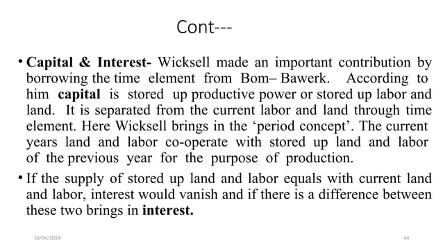 Chapter one.pptx, Neoclassical Economic Thought | PPTX