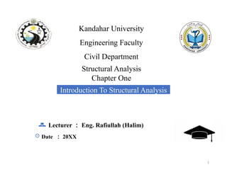Structural Analysis - Aslam Kassimali - 6th Edition - Chapter One ...