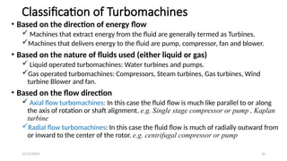 chapter one basic principle of turbo machine | PPTX