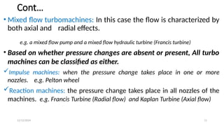 chapter one basic principle of turbo machine | PPTX