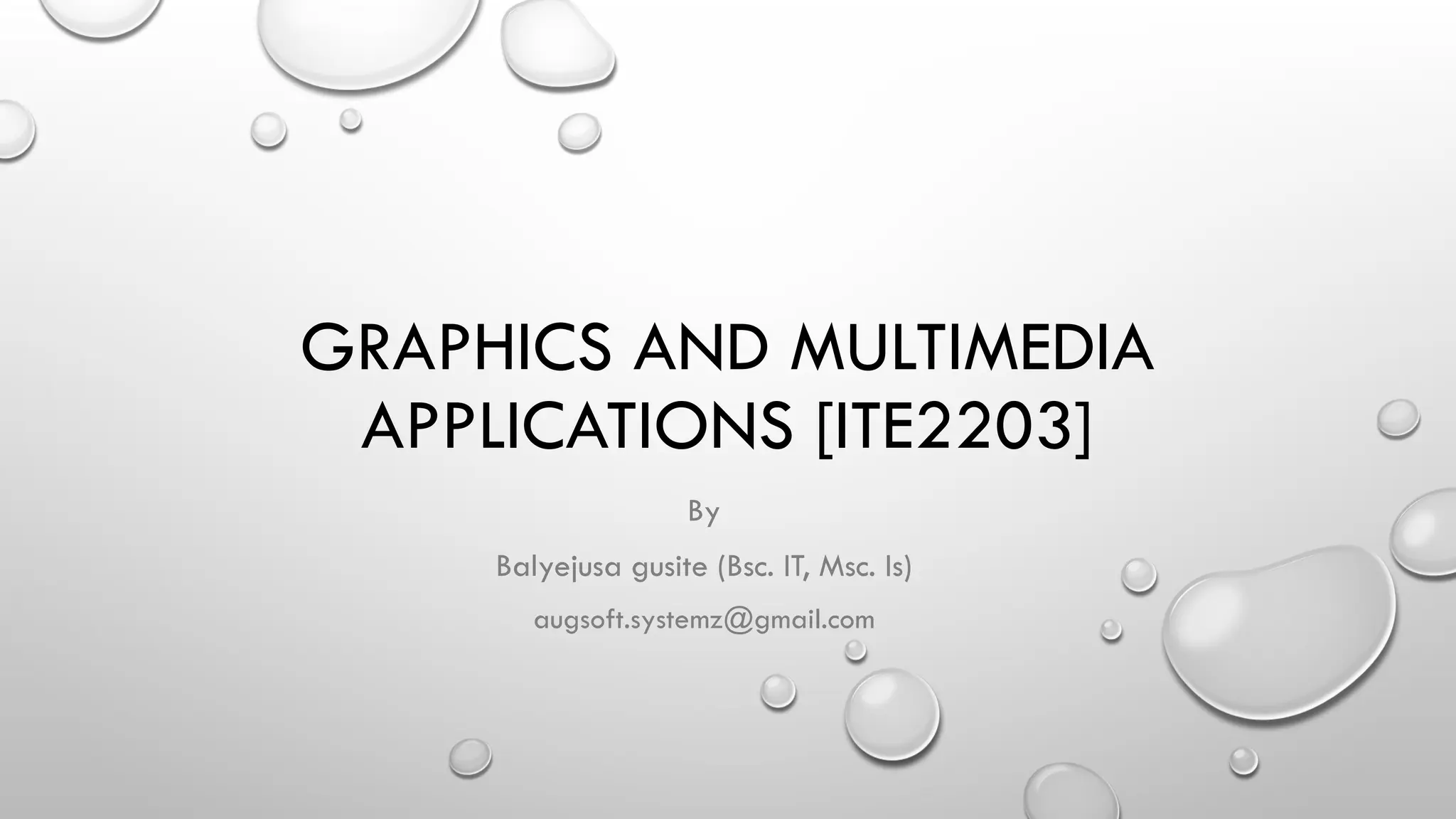 graphics and multimedia applications Chapter one.pptx